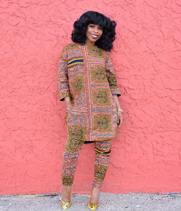 2 Piece African Sets For Women New Africa Print Elastic Bazin Baggy