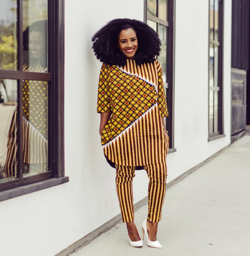 2 Piece African Sets For Women New Africa Print Elastic Bazin Baggy