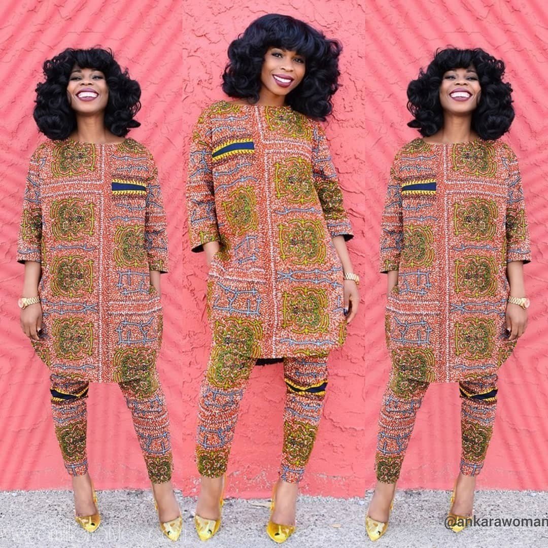 2 Piece African Sets For Women New Africa Print Elastic Bazin Baggy