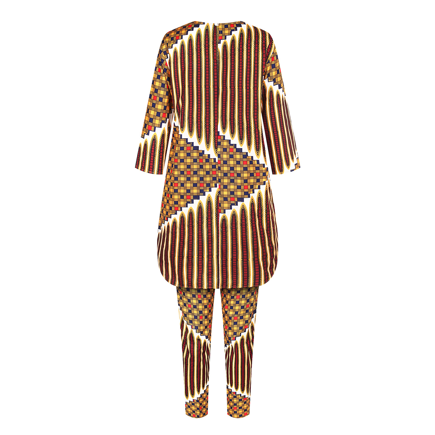 2 Piece African Sets For Women New Africa Print Elastic Bazin Baggy