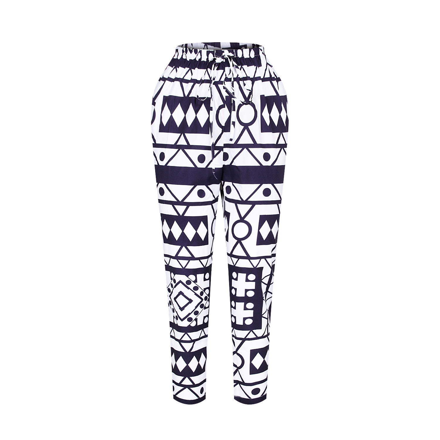 2 Piece African Sets For Women New Africa Print Elastic Bazin Baggy